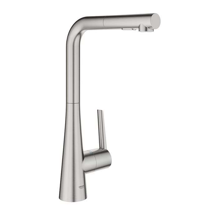 Pull-out kitchen faucet 2 positions - model: GROHE 32553 - zerox